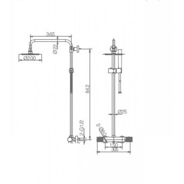 IMEX-LINE BTD038-B/NG ΘΕΡΜΟΣΤΑΤΙΚΗ ΜΠΑΤΑΡΙΑ ΝΤΟΥΖ ΜΕ ΚΟΛΩΝΑ ...