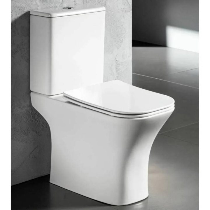 ΛΕΚΑΝΗ ΔΑΠΕΔΟΥ ΜΕ ΚΑΖΑΝΑΚΙ ΜΕ ΚΑΛΥΜΑ CERAMITA STROM RIMLESS CLOSE ΛΕΥΚΗ ...