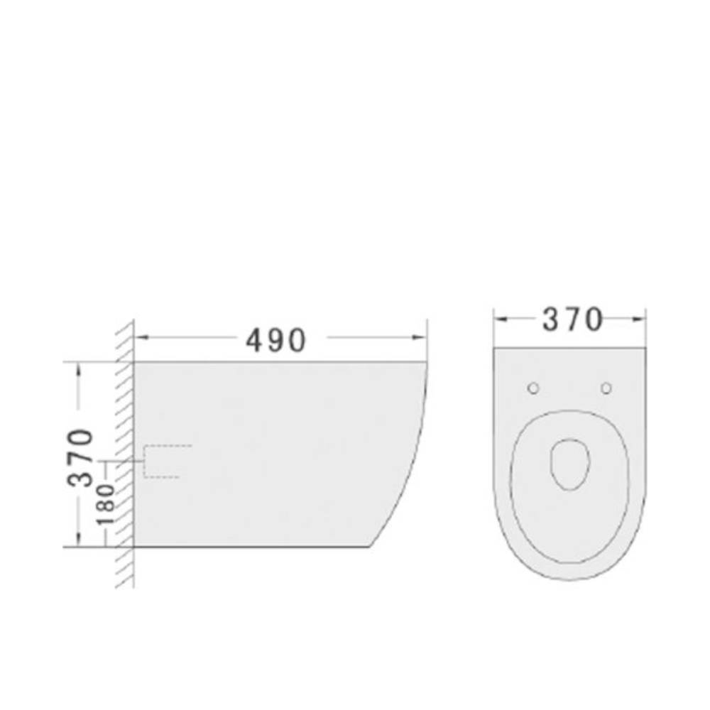 ΛΕΚΑΝΗ ΚΡΕΜΑΣΤΗ RIMLESS ΜΕ SLIM ΚΑΛΥΜΜΑ SOFT CLOSE ΛΕΥΚΗ (444940 ...